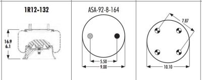 China Goodyear 1R12-132 Air Spring 566-24-3-076 with 9
