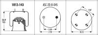 China 1R12-143 Truck Goodyear Air Spring 566-24-3-048 For TRP AS93920 for sale