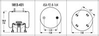 China 1R12-421 Goodyear Air Spring W013589010 Ridewell 1003589010C for sale