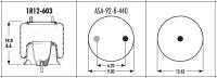 China 1R12-603 Goodyear Air Spring 566-24-3-108 PISTON 566-20-7-322 for sale