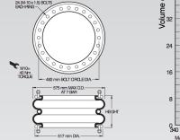 China W01-M58-7532 Air Spring Two Ply Bellows Style 29 Double Bead Rings for sale