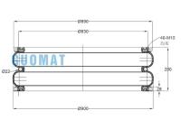 China W01-M58-6970 Industrial Air Spring 248-2 GUOMAT NO. 900280H-2 W01-358-1022 for sale