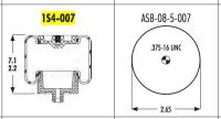 China 1S4-007 Goodyear Air Spring Sleeve Firestone W02-358-7031 For Mac-k truck 227QS33 Seat for sale