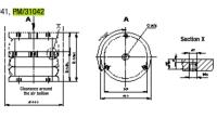 China PM/31042 Industrial Air Spring Bellow Single Acting 4-1/2