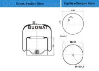 China CONTITECH 4183N P23 / 4183NP23 Truck Air Springs Rubber For Mercedes A9423207221 for sale