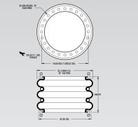China W01-358-7324 Firestone Air Spring FT 1710-38 RS For Heavy Lift Machine for sale