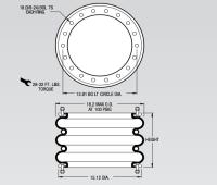 China W01-358-7761 Triple Convoluted Industrial Air Spring for sale