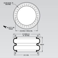 China W01-358-7230 Firestone Air Spring Style 215 Two Ply Refer To Contitech FD 2870-30 RS for sale