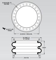 China FD 2380-24 RS Contitech Air Spring W01-358-7772 Industrial Air Shock Style 200 for sale