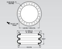 China W01-358-7203 Firestone Industrial Air Spring Contitech FD 1710-25 RS Style 29 for sale