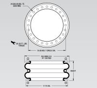 China FD 1330-25 RS Contitech Air Springs Cross W01-358-7227 W01-358-0205 for sale