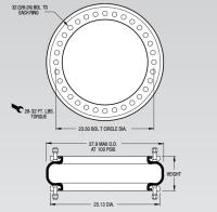 China FS 2870-16 RS Germany CONTITECH Industrial Air Spring High Strength Construction Firestone W01-358-7737 for sale