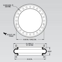 China FS 1710-12 RS Industrial Air Shocks Firestone W01-358-7727 For Continental Industry Equipment for sale