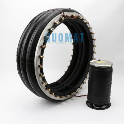 China FT 1330-35 RS Flange Ring Bolt Circle DIA 16.50 Triple Convoluted Air Bag for sale