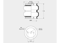 China 130118K-2 Industrial Double Convoluted Air Spring For Single End Board Trim Saws for sale
