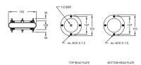 China W01-R58-4052 Industrial Firestone Air Bag Kit M/31061 Refer To Norgren 6X1 for sale