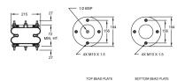 China W01-R58-4055 DUNLOP Air Bag Spring SP1490/SP 918 FRUEHAUF F48054/M80A04 LOHR A06030604 for sale