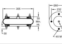 China W01-R58-4060 Industrial Air Springs 12X1 DUNLOP SP 1640 Air Bags for sale