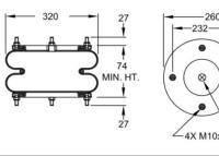 China W01-R58-4061 Air Ride Helper Bags DUNLOP S91541NB GUOMAT 2B4061 GIGANT 881202 for sale
