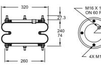 China Industrial Air Bag Spring W01-R58-4073 DUNLOP SP2665NB SMB M063796 for sale