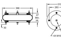 China W01-R58-4063 Air Rite Air Bags 14 1/2X1 DUNLOP SP 1643 Truck Air Bag Suspension for sale