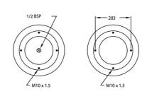 China Firestone Air Bag Kit W01-R58-4075 Air Bag Helper Springs 14 1/2 X 2 DUNLOP SP 257 for sale