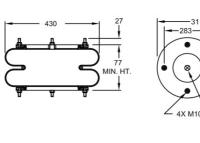 China W01-R58-4067 Air Lift Helper Bags DUNLOP SP 1557 WEWELER USN 510008DX for sale
