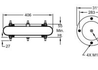 China W01-R58-4066 Firestone Air Bag Suspension DUNLOP Shock Actuator 16 X 1 for sale
