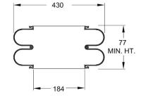 China Firestone W01-R58-4023 Rubber Air Springs Bellows DUNLOP Air Actuator 16x2 for sale