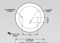 China Firestone Suspension Air Spring W01-358-7040 Rubber Style 19-.75 For Packaging Machinery for sale