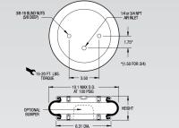 China W01-358-7460 Firestone Air Spring Rubber Bellows W01-358-0118 Blind Nuts 3/8-16 for sale