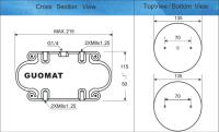 China W01-358-7561 Firestone Air Suspension 3/4 NPT Style 116 For Sheet Welding Clamp for sale
