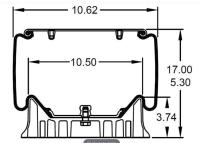 China 1T9206 Suspension Air Spring Automotive Rubber Bellows For Truck for sale