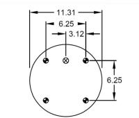 China 1T9206 Suspension Air Spring Automotive Rubber Bellows For Truck for sale