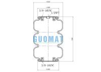 China GUOMAT 3B20F-2P03 Industrial Air Spring With Rubber Bellows Diameter 223mm Natural H.340 MM for sale