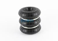 China GUOMAT F-100-3 Cross Yokohama Rubber Air Spring S100-3R Triple Convolution 157.1mm Height 0.88MPa Pressure for sale