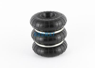 China GUOMAT F-100-3 Cross Yokohama Rubber Air Spring S100-3R Triple Convolution 157.1mm Height 0.88MPa Pressure for sale