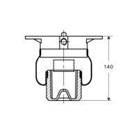 China Cabin Shock Absorber 49710-3350 For Hino 700 Trucks Front Air Spring Air bag for sale