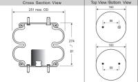 China W01-358-6884 Air Ride Air Spring Double Convoluted Contitech  FD200-19724 for sale