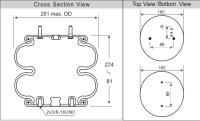 China Firestone Double Convoluted Suspension Air Ride Spring  W01-358-6890/20 for sale