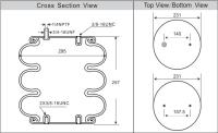 China Goodyear 3B12-300 Convoluted Air Bag Firestone W01-358-8008 Suspension Kits for sale