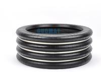 China 363mm Height Industrial Air Spring Quadruple Air Bag Bellows F-500-4R Gas Rubber Suspension Spring Repair Kits for sale