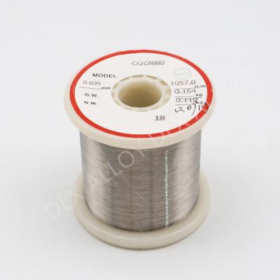 China Cr15Ni60 Nichrome Alloy Wire 0.01-10mm for High-Temperature Heating Elements up to 1150°C for sale
