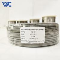 China High Temperature Type B T S-Type Thermocouple Extension Wire Cable with 100°C EMF Range 4,279μV and Multiple Standards Compliance for sale