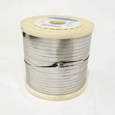 China Nichrome Cr15Ni60 Electric Heating Resistance Flat Wire 1.12 μΩ·m 1150°C for sale