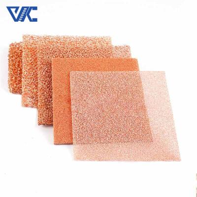 China Custom PPI Copper Metal Foam 0.1-10mm Aperture with 60-98% Porosity for Catalysts and Thermal Applications for sale