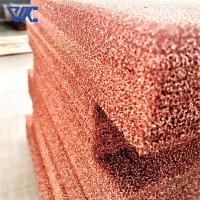 China Custom PPI Copper Metal Foam 0.1-10mm Aperture with 60-98% Porosity for Catalysts and Thermal Applications for sale
