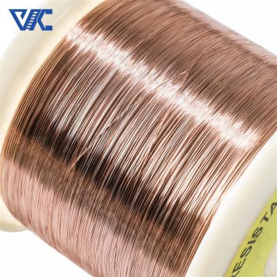 China CuNi10 NC015 Copper Nickel Alloy Heating Wire 10% Nickel 0.15 μΩm Resistivity for Marine Heat Exchangers for sale