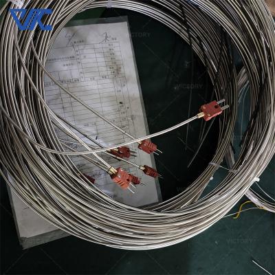 China Mineral Insulated Thermocouple Cables Type K J T E with Temperature Range -200°C to 1800°C and 0.5-12.7mm Outer Diameter for sale