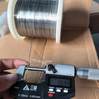 China ASTM B164 Pure Nickel Wire 0.025-10mm Melting Point 1455C Hardness 1/4H for sale